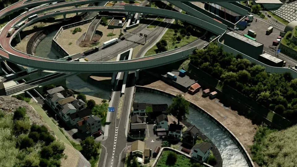Redditor Brings Takaosan Interchange to Life in Cities: Skylines (Game ...