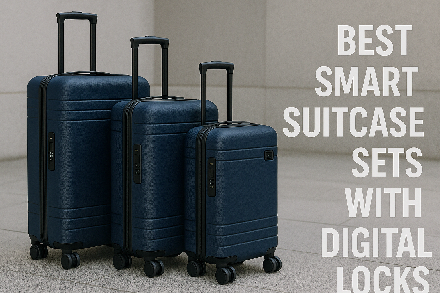 5 Best Smart Suitcase Sets with Digital Locks